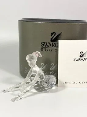 Art | Swarovski Young Ballerina Crystal Figurine Girl Pink Hair Tie A ...